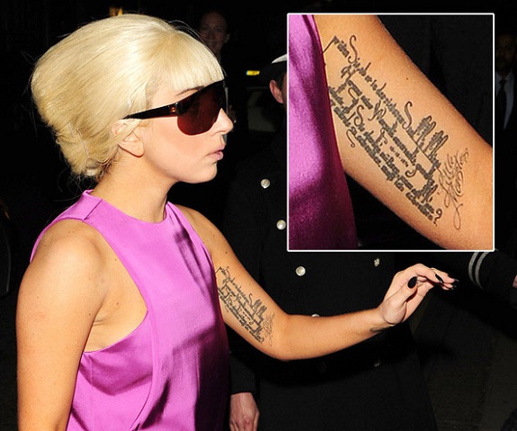 #95. I tatuaggi di Lady Gaga – Lady Gaga’s tattoos – VIP Tattoos
